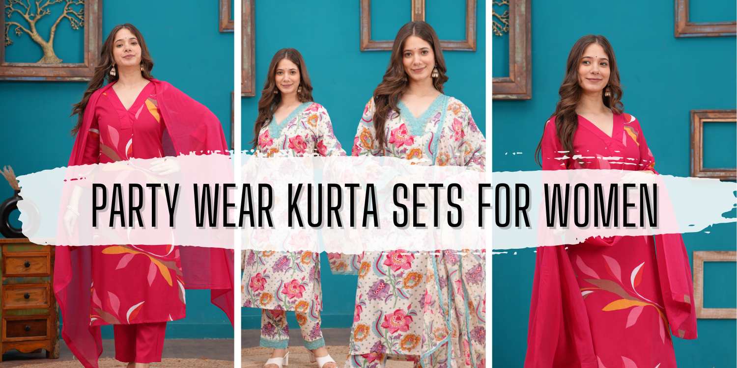 How Do I Choose Different Types of Party Wear Kurta Sets for Women ...